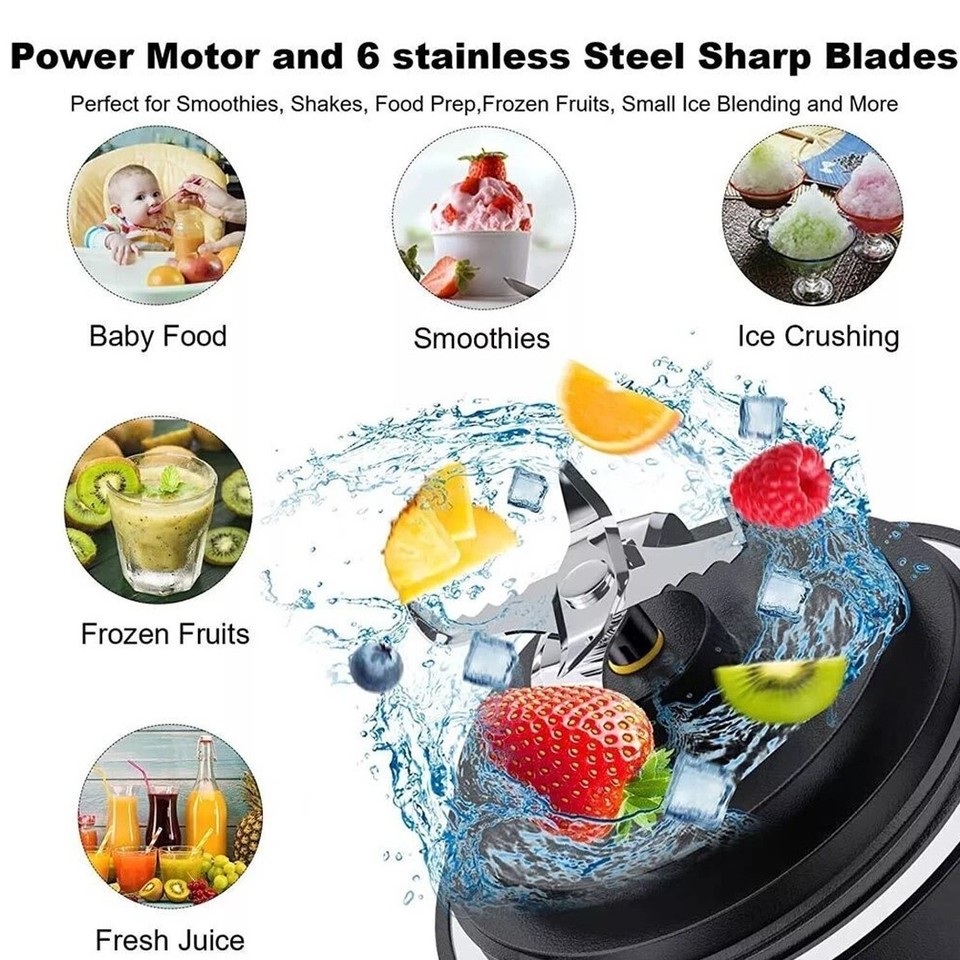 600ML Portable Blender Personal Blenders for Shakes Smoothie Maker ...