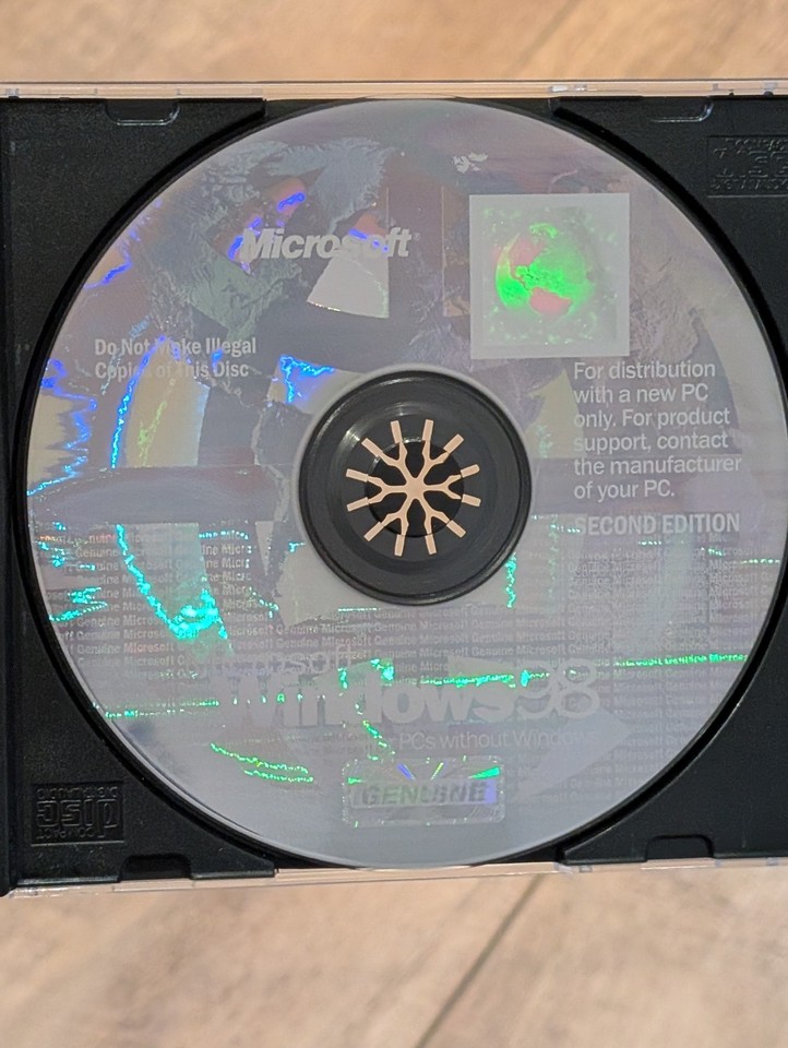 Microsoft Windows 98 Second Edition SE Install CD + Boot Disc +Bookley ...