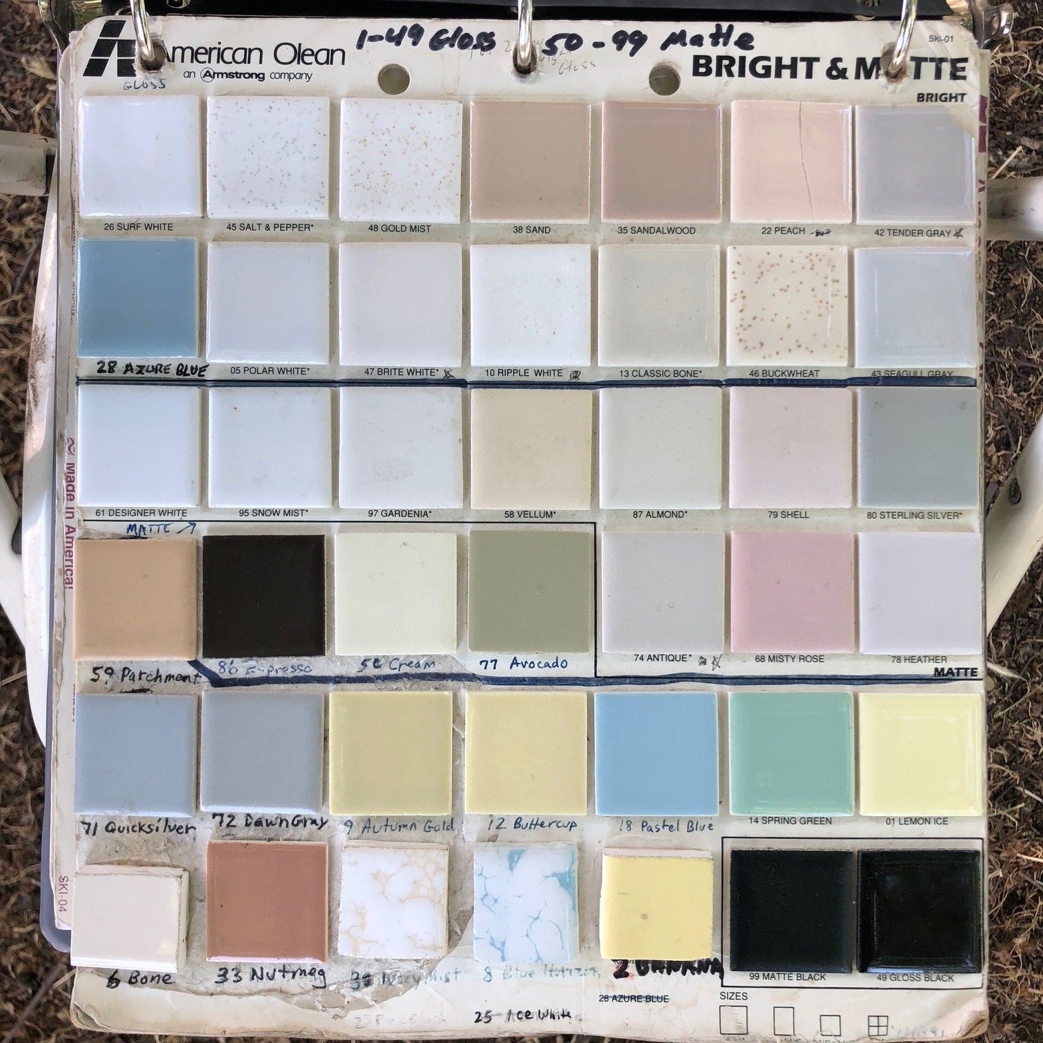 Discontinued American Olean 4 1/4" field Tile Counter Edges & many ...