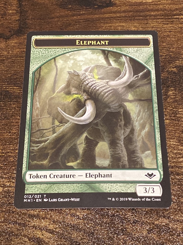 Elephant (012) Illusion (005) Token Modern Horizons Magic MTG D4083* | eBay