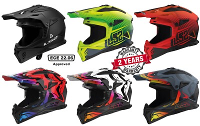 LS2 MX708 FAST II ECE22.06 LIGHTWEIGHT OFFROAD MX QUAD ENDURO MOTORBIKE ...