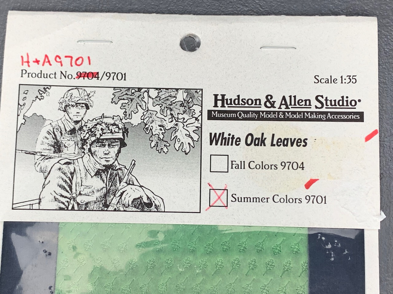 1/35 Military Diorama Hudson & Allen Studio White Oak Leaves Summer ...
