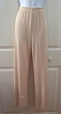 New You Collection Women’s Beige Pants Cool Winkle Free Fabric Medium ...