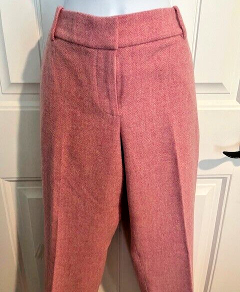 J.CREW Cape Capri Pink 100% Wool Full Lined Size 8 - Gem