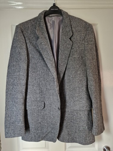 Used Men's Vintage Grey Wool Blazer Size 46 Regular | eBay