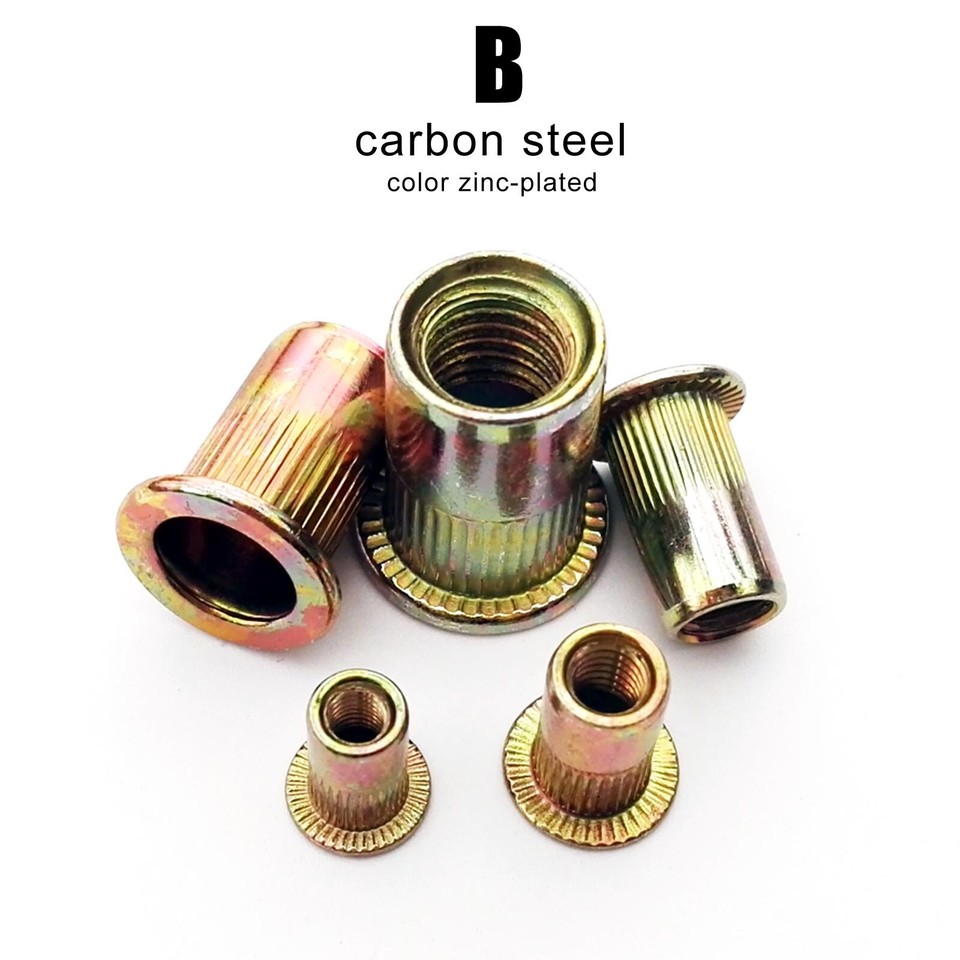 M3 M4 M5 M6 M8M10M12 Small Countersunk Flat Head Rivet Nut Insert ...