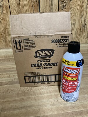 6 Pk Gumout Carb & Choke Carburetor Cleaner 14Oz Cleans Metal Engine ...