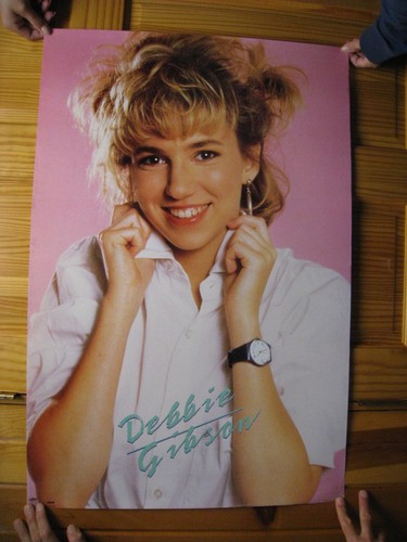 Debbie Gibson Poster Promo Early Pop Collar | eBay