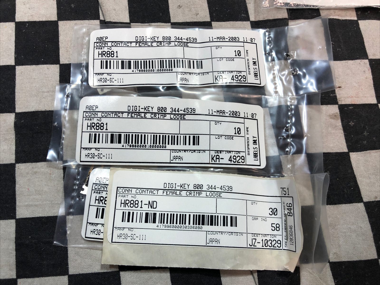 Hirose Elec, HR30-8P-12PC, HR30-7P-12SC, HR30-8R-12SC, HR30-PC-111 ...