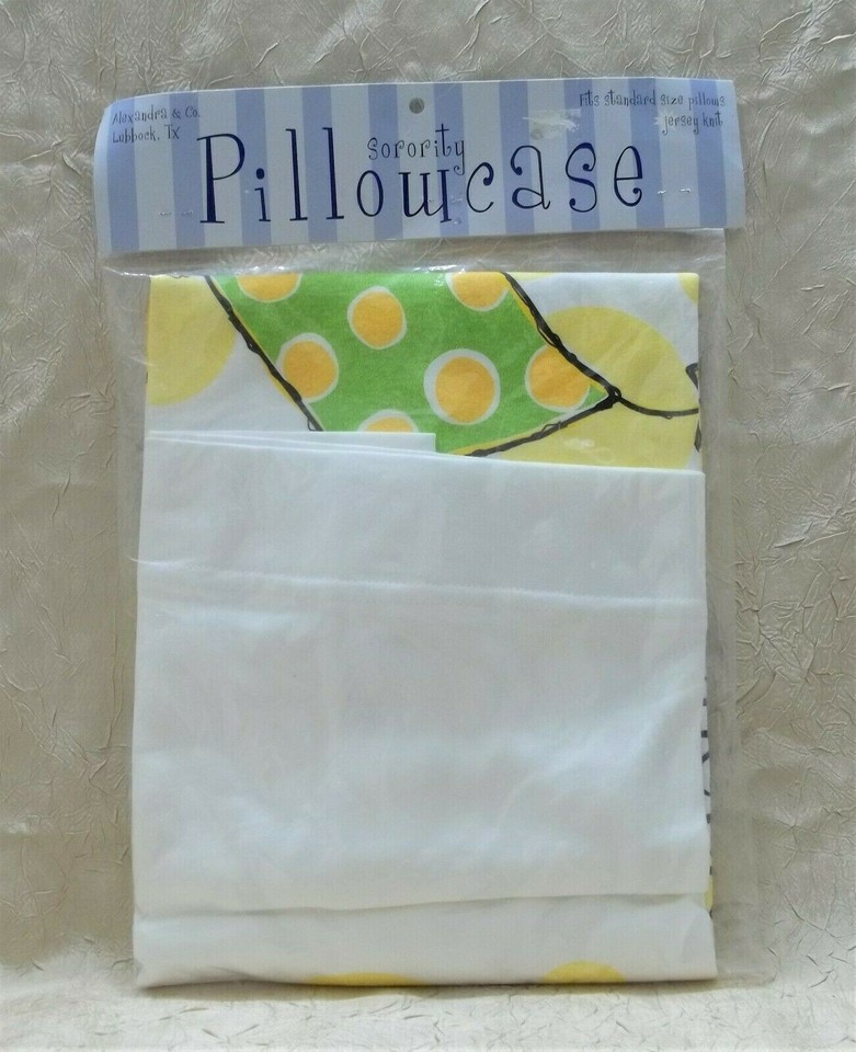 1 Kappa Alpha Theta Sorority Standard Single Pillow Case New In Package ...