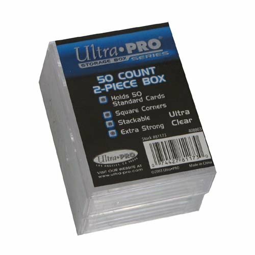 ULTRA PRO STORAGE PLASTIC BOX 50 COUNT 2 PACK EACH BOX HOLDS 50 ...