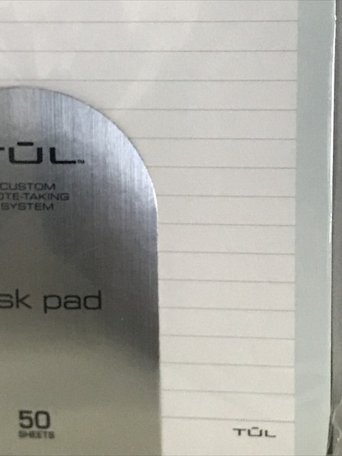 TUL Discbound Notebook Task Pad 7-1/2" X 3" 50 Sheets Teal/white Set of ...