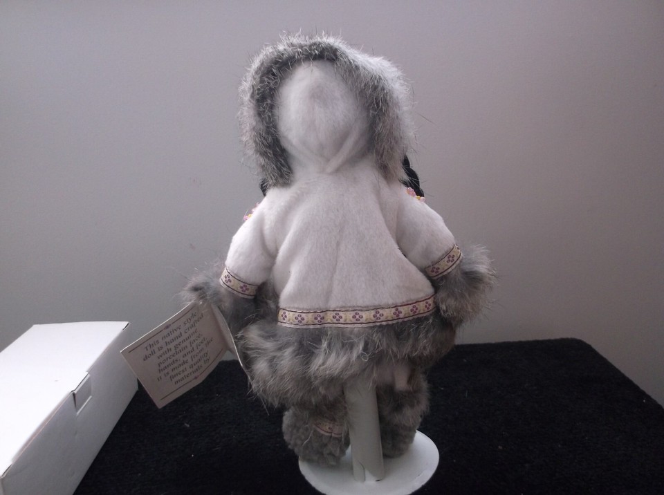 Pair of Alaskan Friends Genuine Porcelain & Eskimo Dolls 10"and 8" | eBay