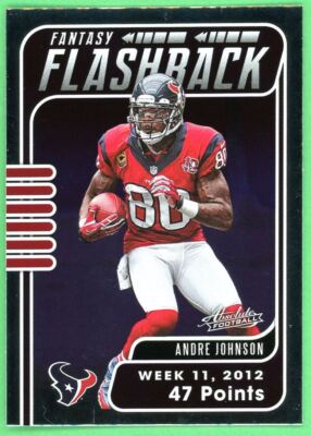 2020 Panini Absolute Fantasy Flashback Andre Johnson Houston Texans #FF ...