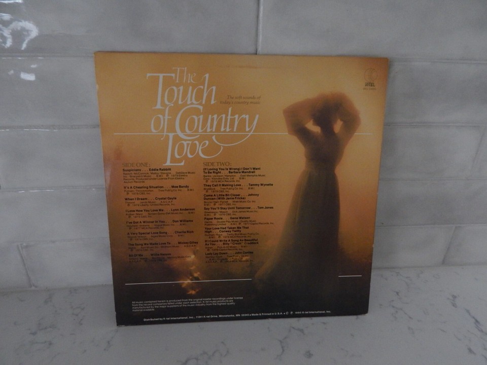 The Touch Of Country Love: Various Artists SONG TITLES & ARTISTS LISTED ...