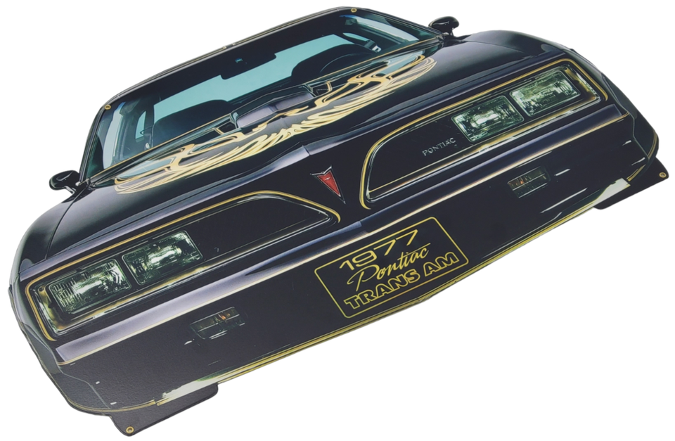 1977 Pontiac Firebird Trans Am Front Bumper Black Metal Sign - 25" x 15 ...