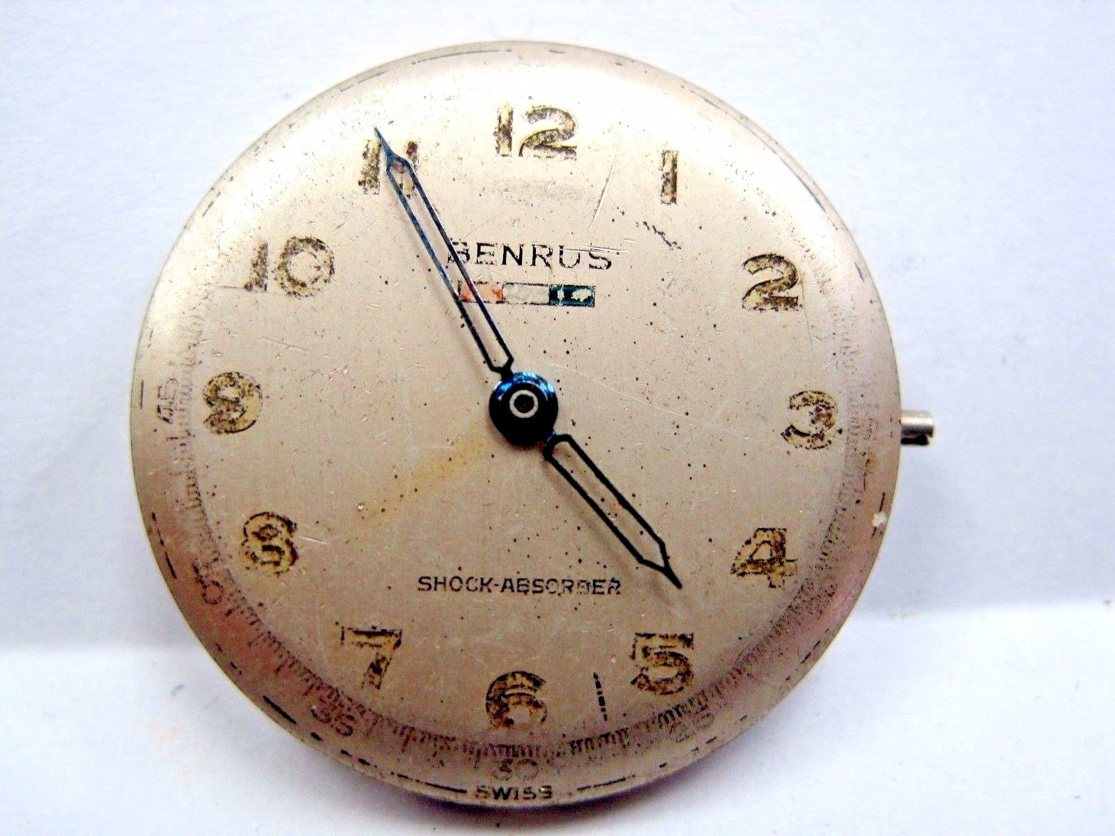 Antique Benrus Watch Movement 17 jewels, 26 mm #BH11. | eBay