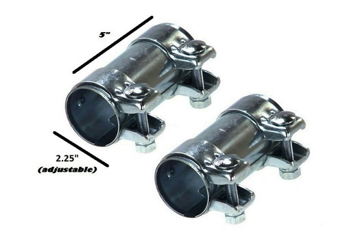 Vw Dual Clip Muffler Exhaust Clamp Set of Two 2.25 Inch | eBay