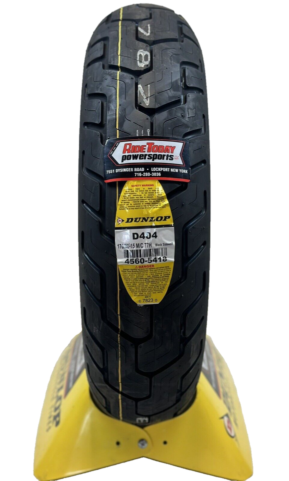 Dunlop 170/80-15 D404 REAR Tire (77H) Rear Motorcycle Tire 170 80 15 ...