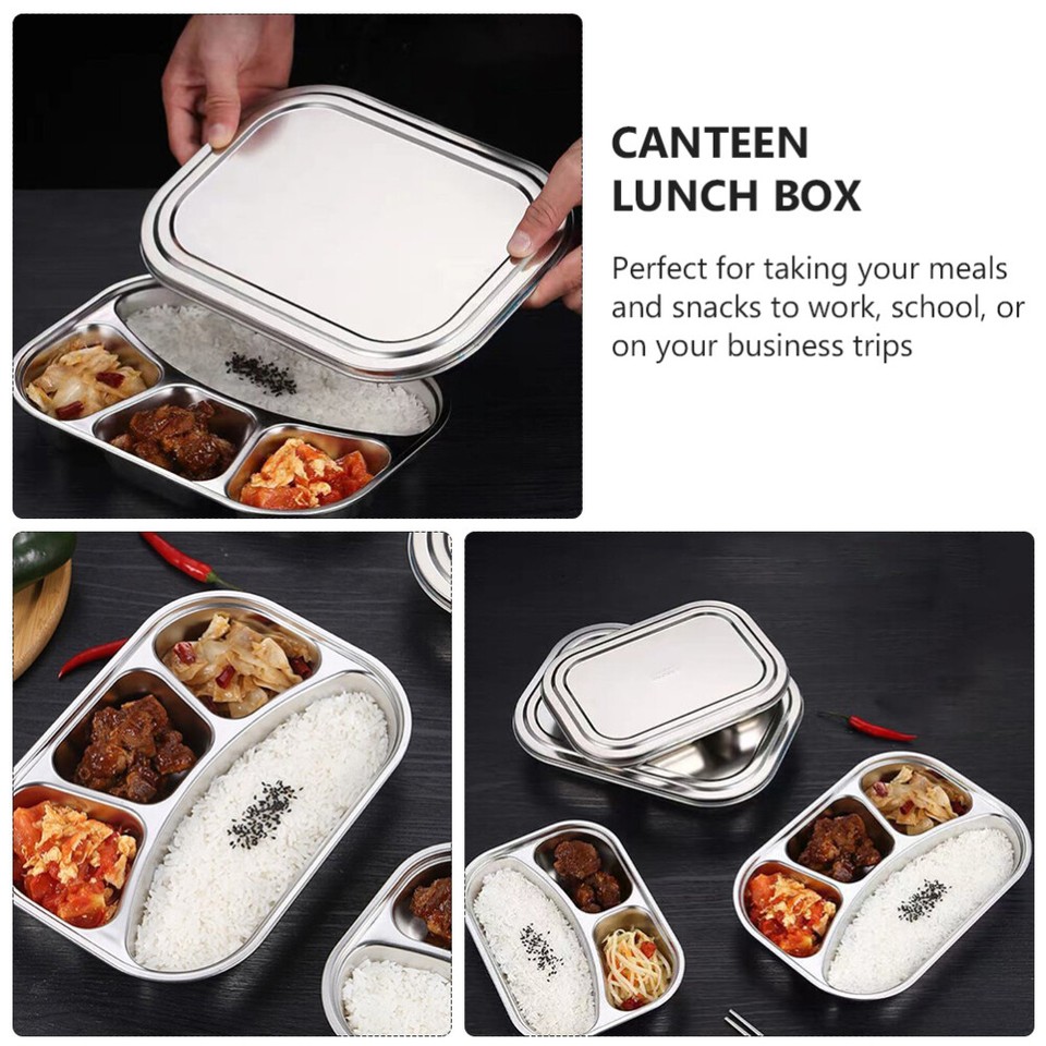 Divided Food Plates Section Dinner Trays Compartment Dinner Trays | eBay