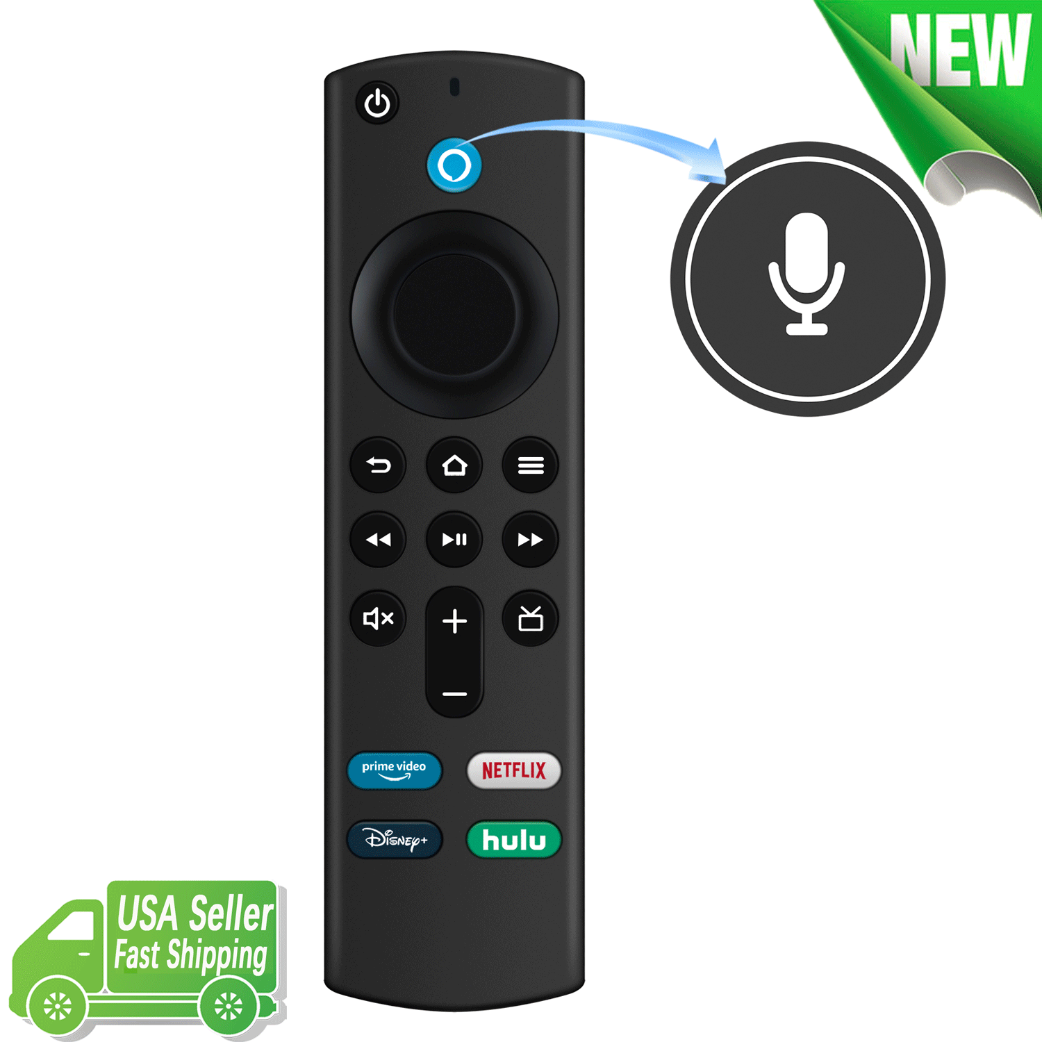 New P4C6EN Replacement Voice Remote Control for Amazon Firestick TV ...