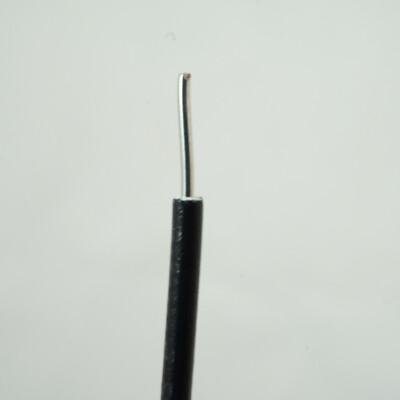 100ft Coil 22 AWG Solid Core Wire 300V 22 gauge Black | eBay