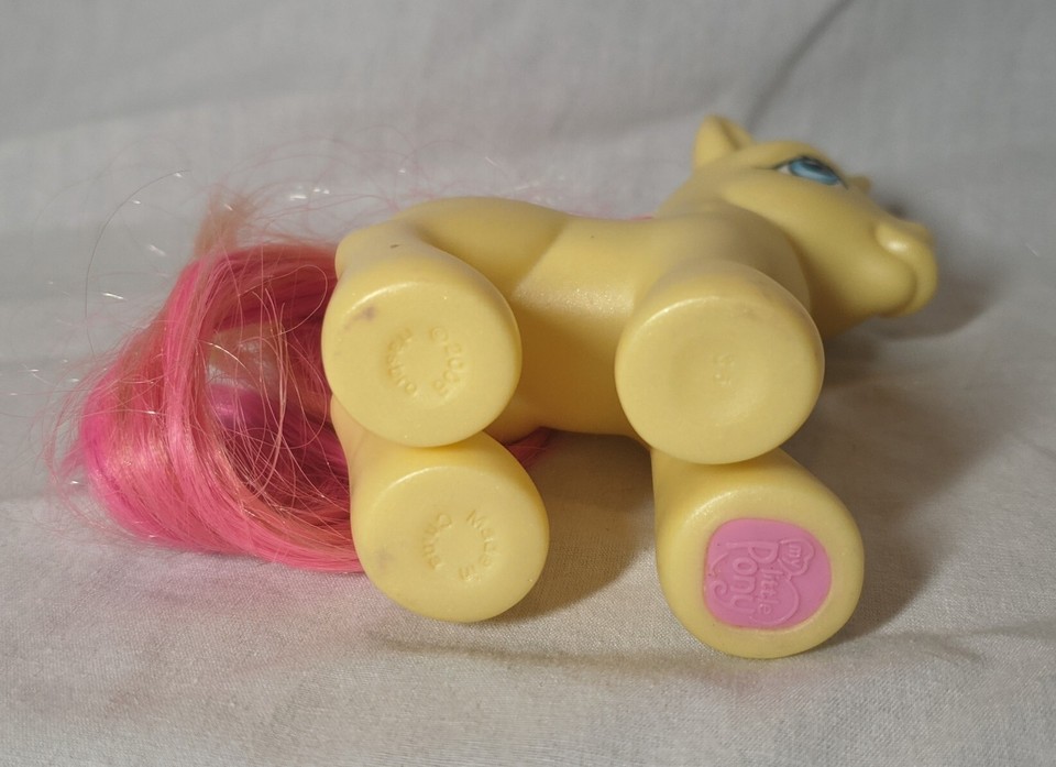 Vintage HTF 2006 My Little Pony Yellow Unicorn Brights Brightly MLP G3 ...