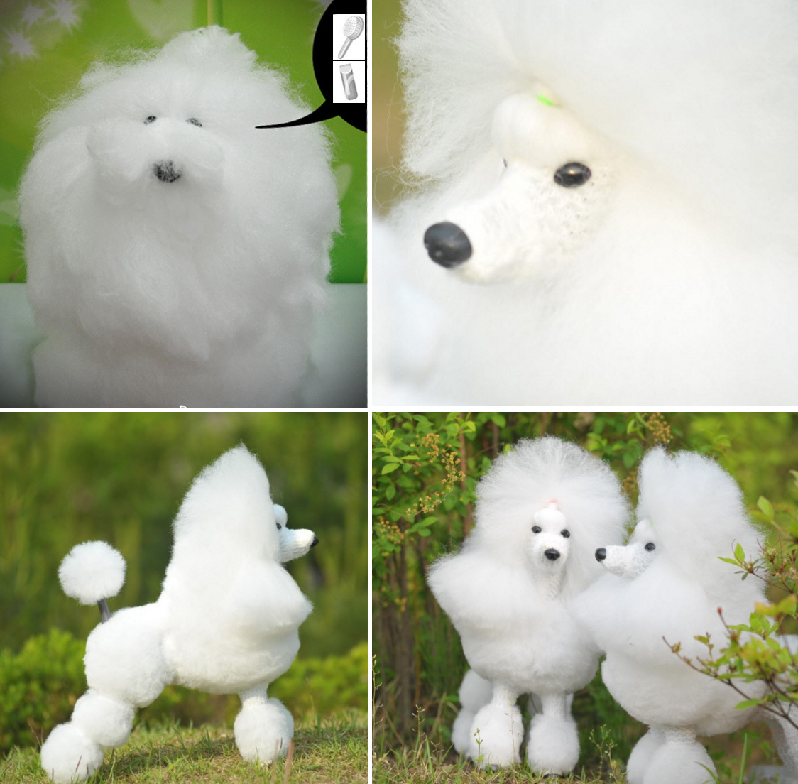 Dog Model, Dog Mannequin + Dog Wig for Show Clip Grooming Practice ...