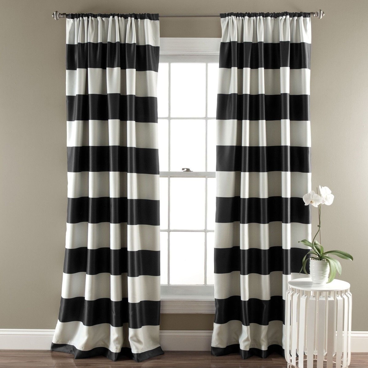 Black And White Window Curtains Vicenza Faux Silk Snow White Curtains