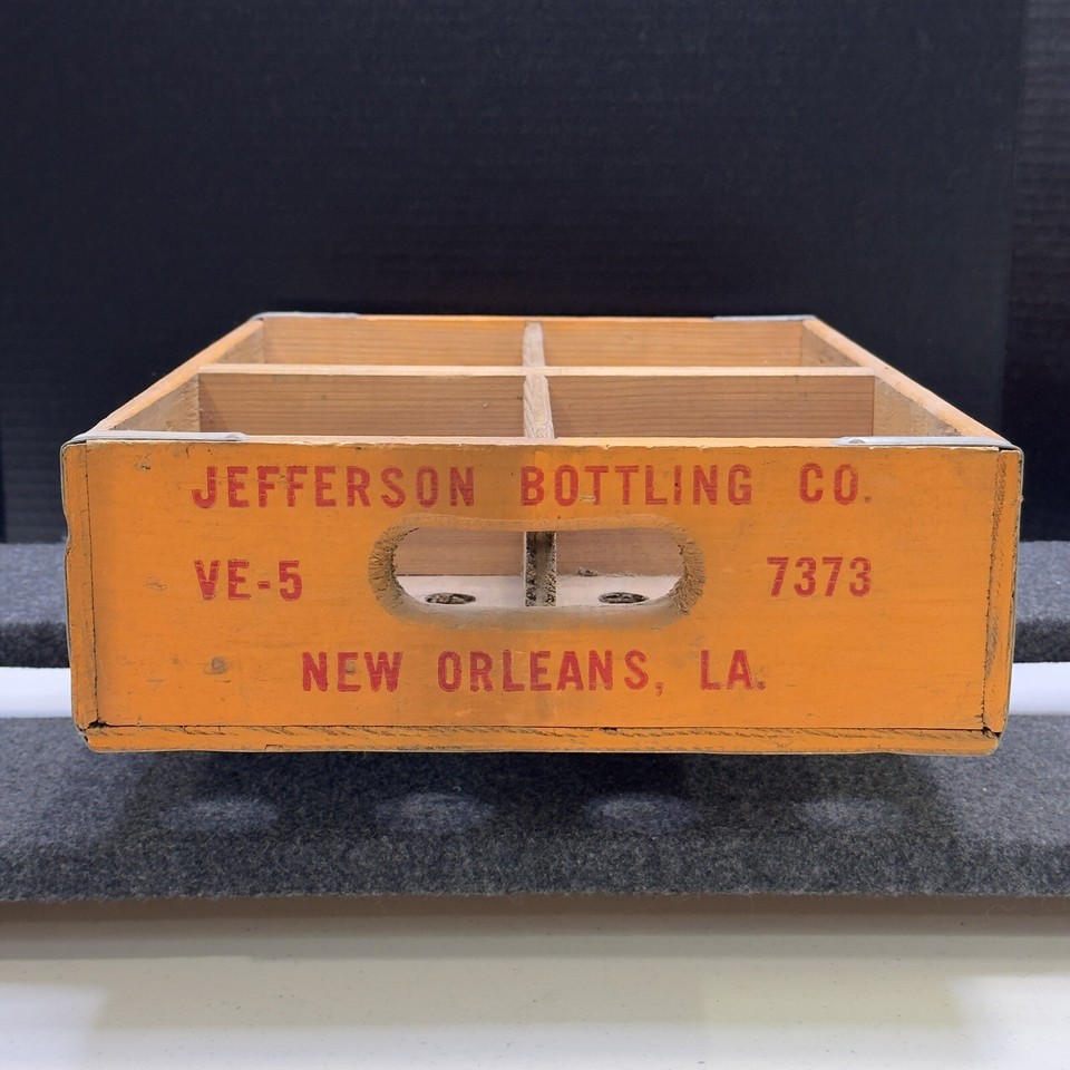 Vtg 50s 60s Big Shot Soda Pop Wood Crate Box Jefferson Bottling New ...