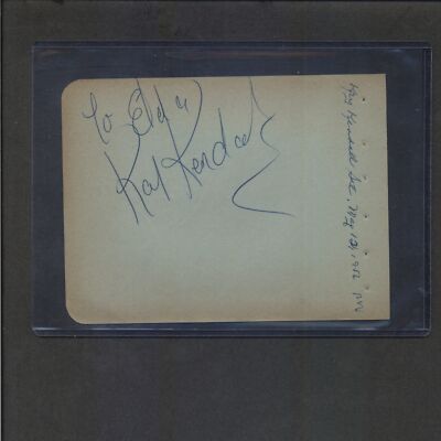 Kay Kendall - Signed Autograph Book Page - English Actress & Singer ...