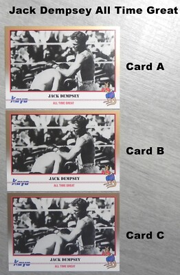 Jack Dempsey "Heavyweight" (1) Kayo Card #125 _ Exact Card (C) Only | eBay