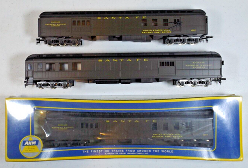 (3) HO Rivarossi Santa Fe heavyweight passenger cars in original boxes ...