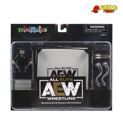 AEW All Elite Wrestling Minimates Deluxe Wrestling Ring Playset with ...