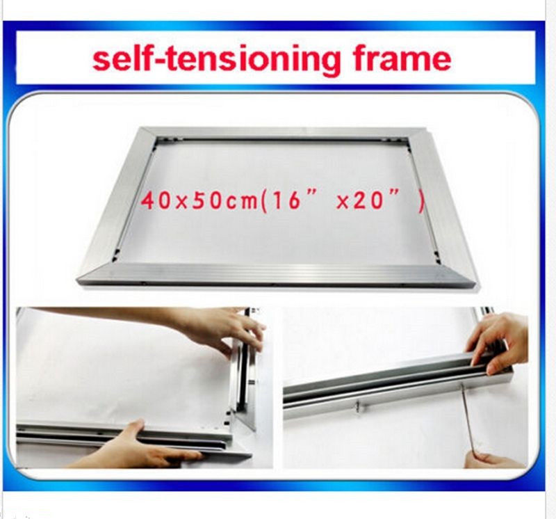 16"x20"/40cmx50cm Screen Printing Self-tensioning Frame Kit Reusable ...