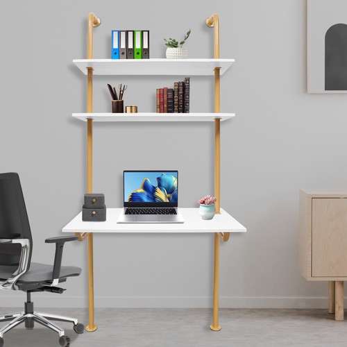 Modern Wall Mounted Desk Wall Organizer Wall Mount Computer Writing ...