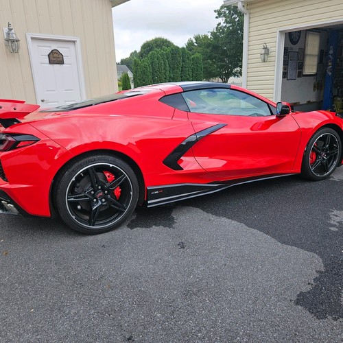 2020-2024 Corvette C8 Z51 Stage 3 Side Skirts w/winglets Carbon Flash ...