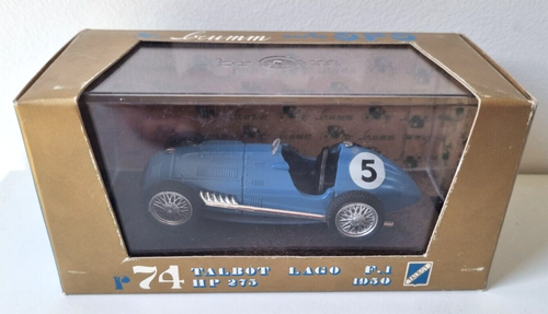 Brumm Oro r74 1950 Talbot Lago F1 HP 275 Blue Italy 1:43 Scale Diecast ...