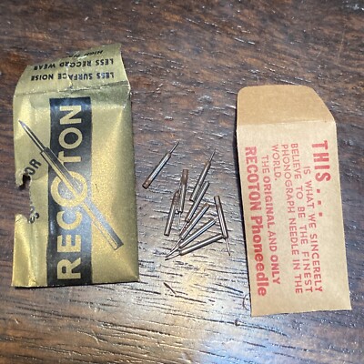 9 Vintage 1930-40s RECOTON Phoneedle Needles Original Packaging | eBay