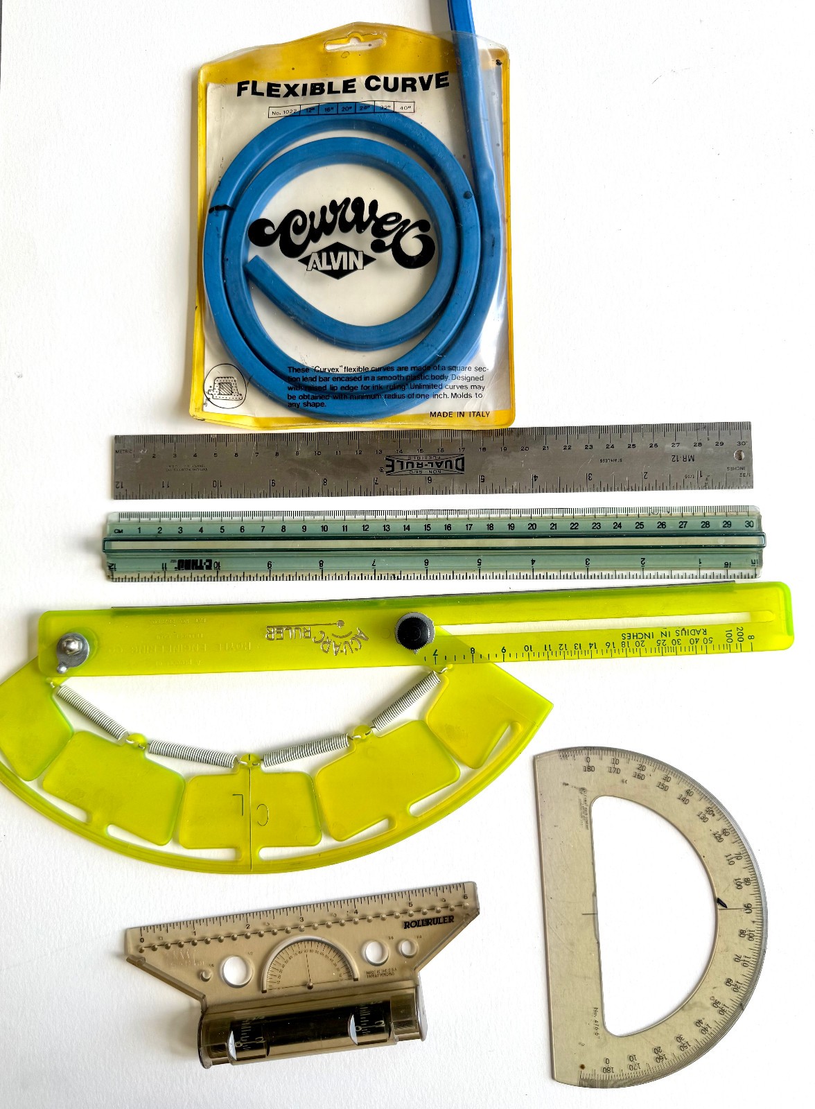 Technical Drawing Art Supplies - Proportion Wheel, Rulers, Curves ...