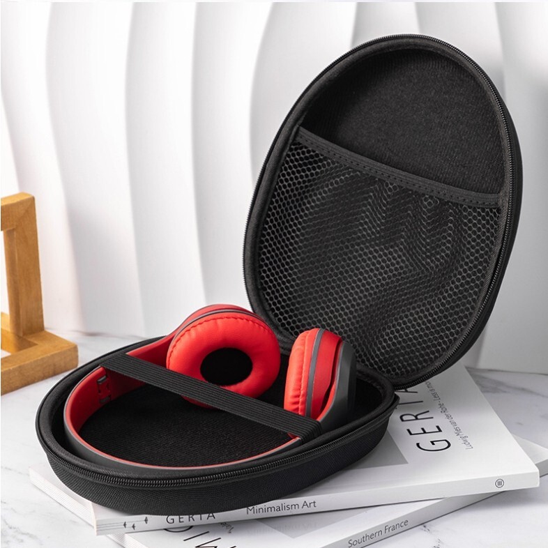 Portable Head-mounted Headphone Storage Case Zipper Bag Pressure ...