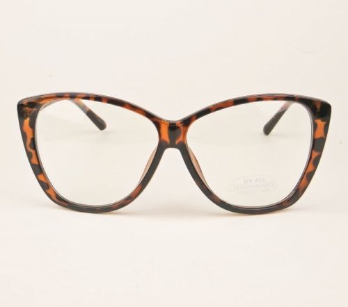 Oversized Large Big VICTORIA Cat Eye Clear Lens BOHO Nerd EyeGlasses ...