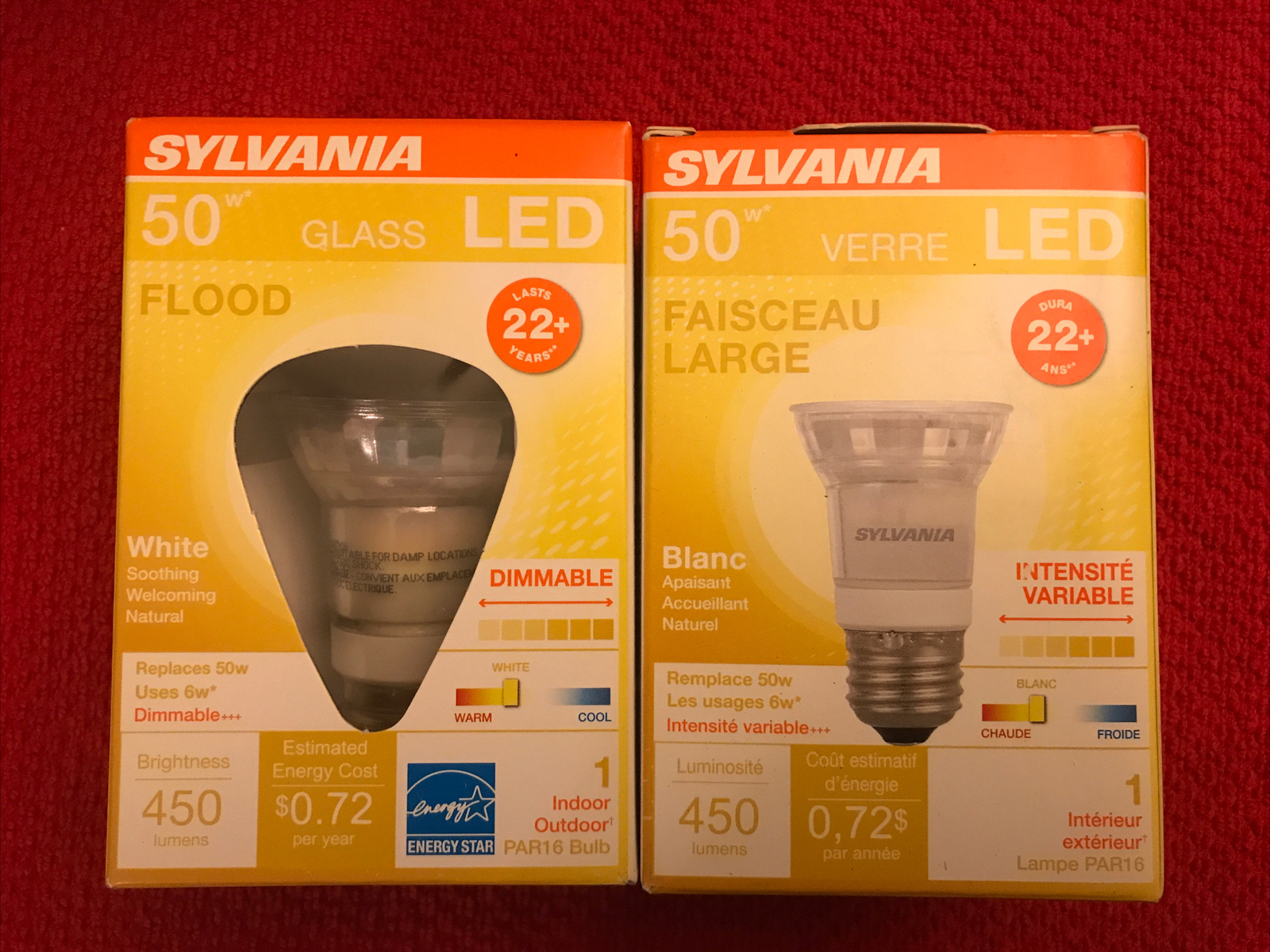2-Sylvania 78287 LED Par16 Screw In Lamp Dimmable Flood New | eBay
