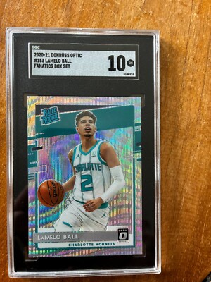 2020-21 Donruss Optic LaMelo Ball Fanatics Box Set Wave Rookie RC #153 ...