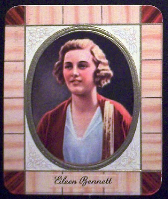 #225 Eileen Bennett 1934 Garbaty Film Star Series 1 Embossed Cigarette ...