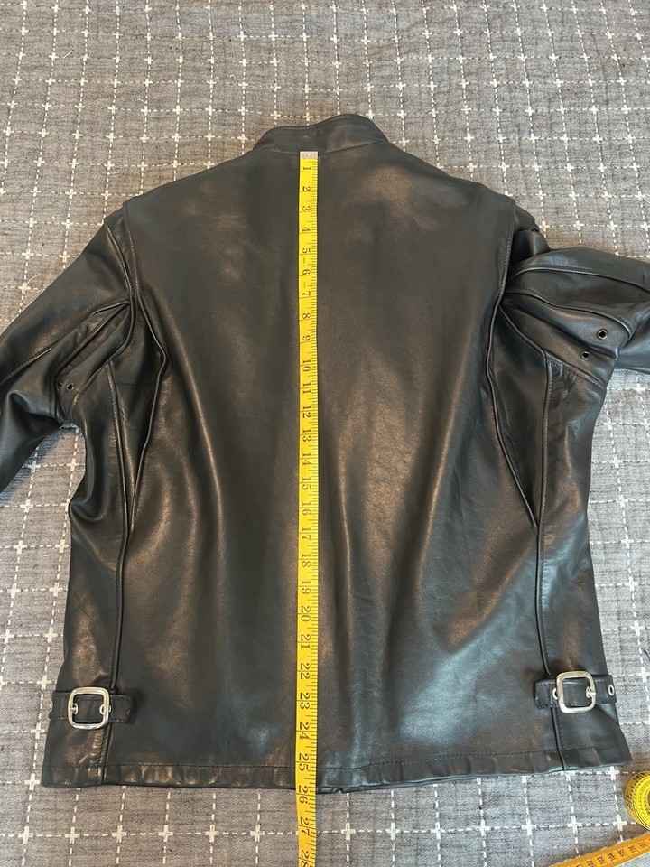 Schott Classic Racer Leather Motorcycle Jacket, Style 141, Size 40 ...
