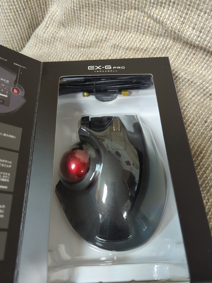 ELECOM EX-G Pro Trackball Mouse Wireless, Ergonomic Mouse, 3 Device ...