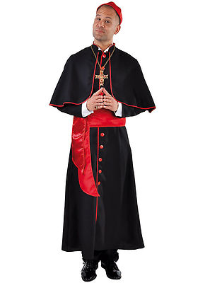 Deluxe Cardinal / Priest Costume - S -XXL | eBay
