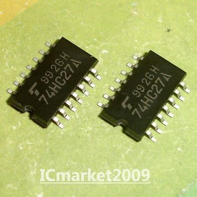 50 PCS TC74HC27AF SOP-14-5.2MM TC74HC27 74HC27A 74HC27 Triple 3-Input ...