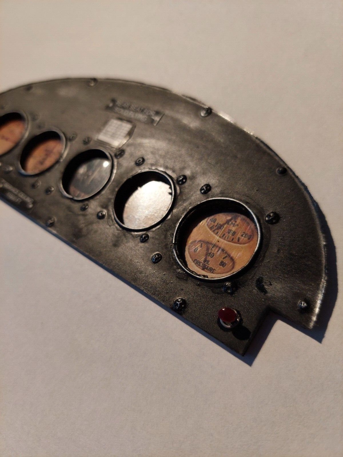 RC plane Piper J3 Cub 1/4 scale Cockpit panel / dashboard only , super ...